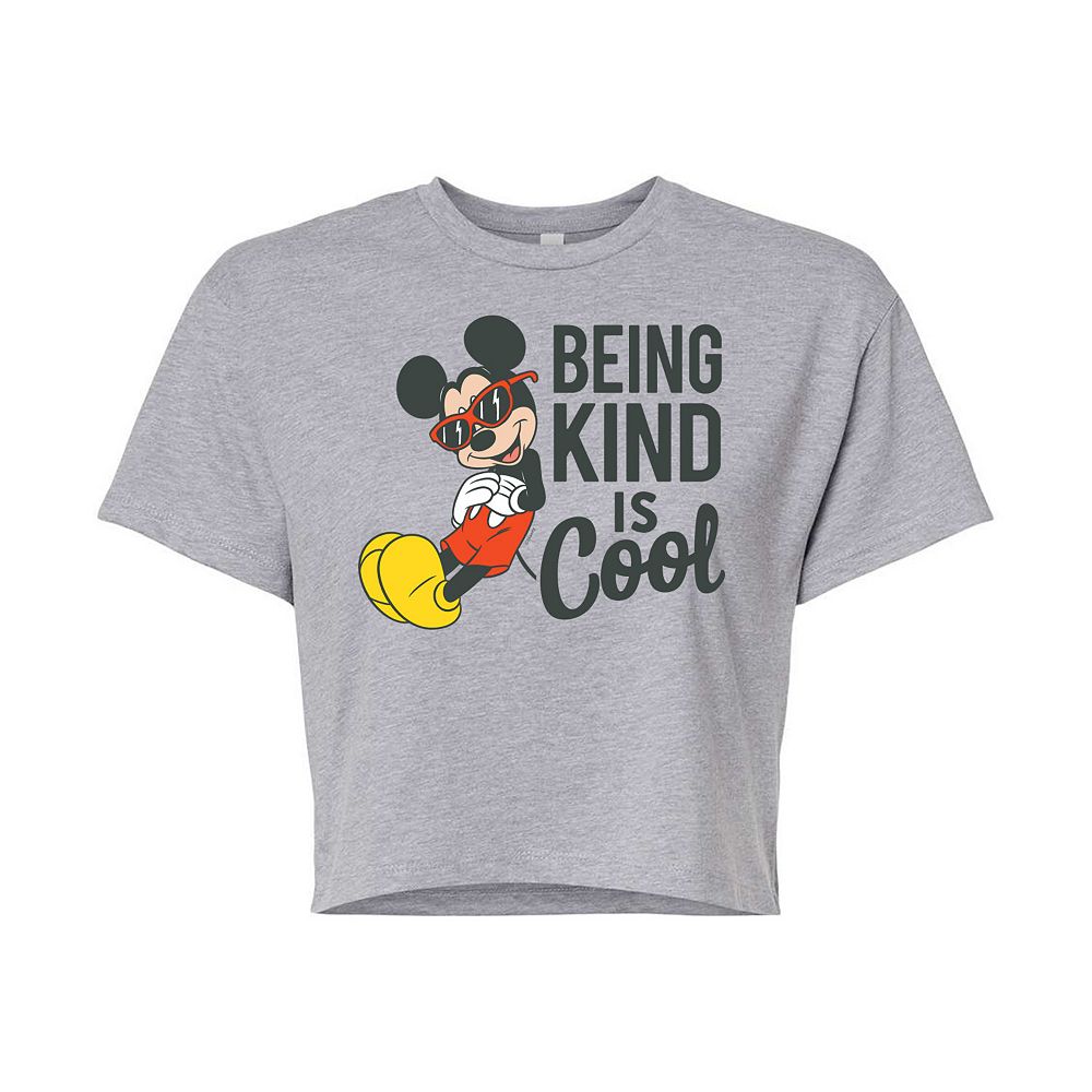 Disney's Mickey Mouse & Friends Juniors' Mickey Kind Cool Cropped ...