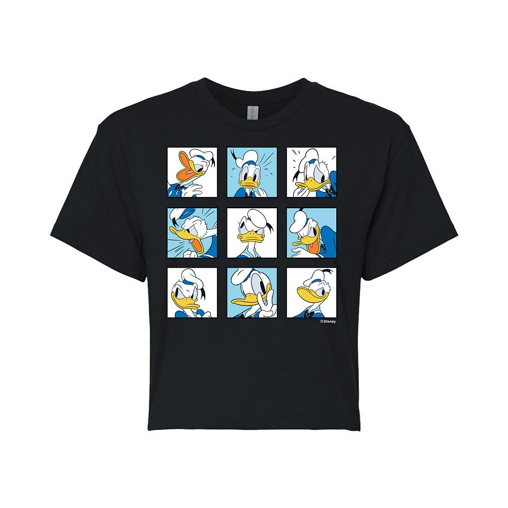 Disney's Mickey Mouse & Friends Juniors' Donald Duck Grid Cropped ...