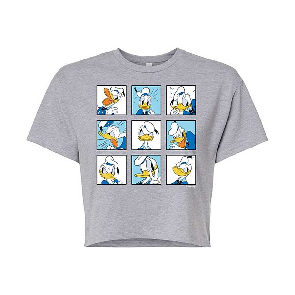 Disney's Mickey Mouse & Friends Juniors' Donald Duck Grid Cropped ...