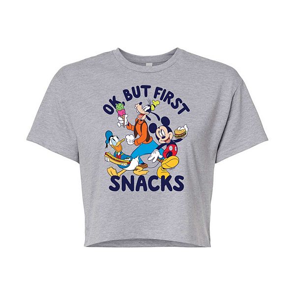 Disney's Mickey Mouse & Crew Junior's Ok But First Snacks Cropped ...