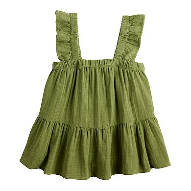 Juniors' SO® Tiered Ruffle Tank Top