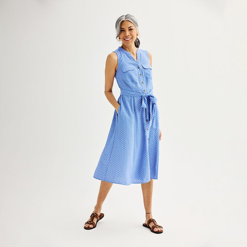UPC 400581638973 - Women's Croft & Barrow® Y-Neck Shirtdress, Size: XXL ...