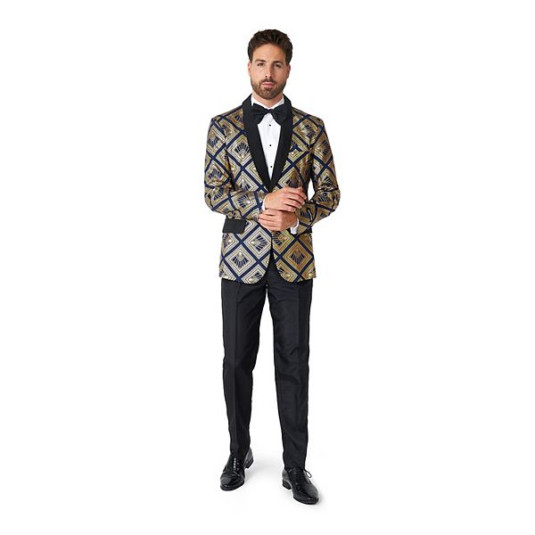 Men's Suitmeister Retro Neon Navy Suit Set