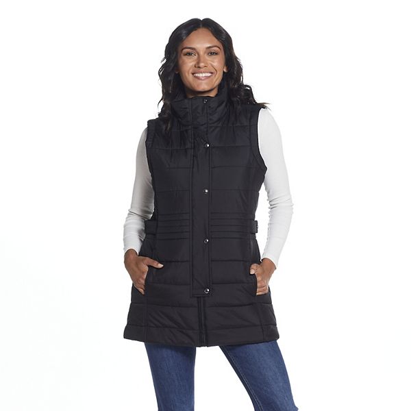 Women's Weathercast Modern Long Quilted Vest