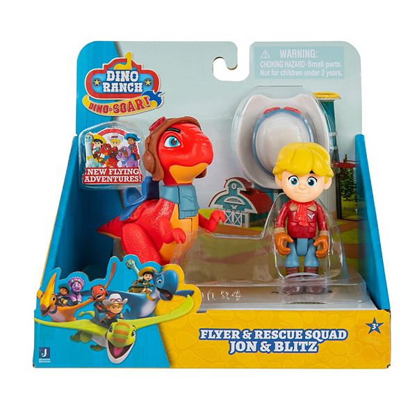 Dino Ranch Aviator Jon & Blitz Figure Set Dino Ranch Aviator Jon & Blitz Figure Set