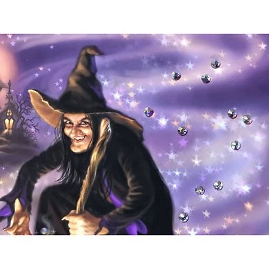 Purple and Black All Hallow's Eve Pizazz Print Framed Halloween Wall ...