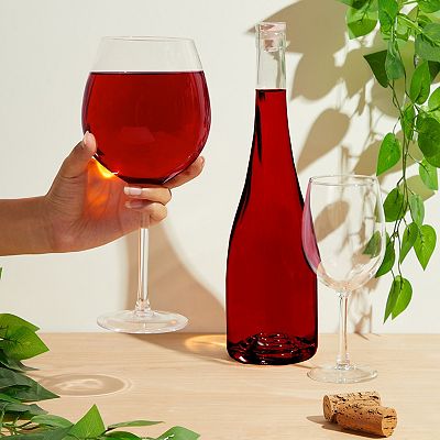 25oz Oversized Giant Wine Glass with Stem Large Full Bottle Glasses 750ml