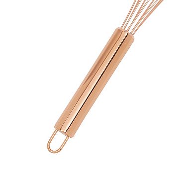 12" Rose Gold Stainless Steel Balloon Egg Wire Whisk for Blending Stirring