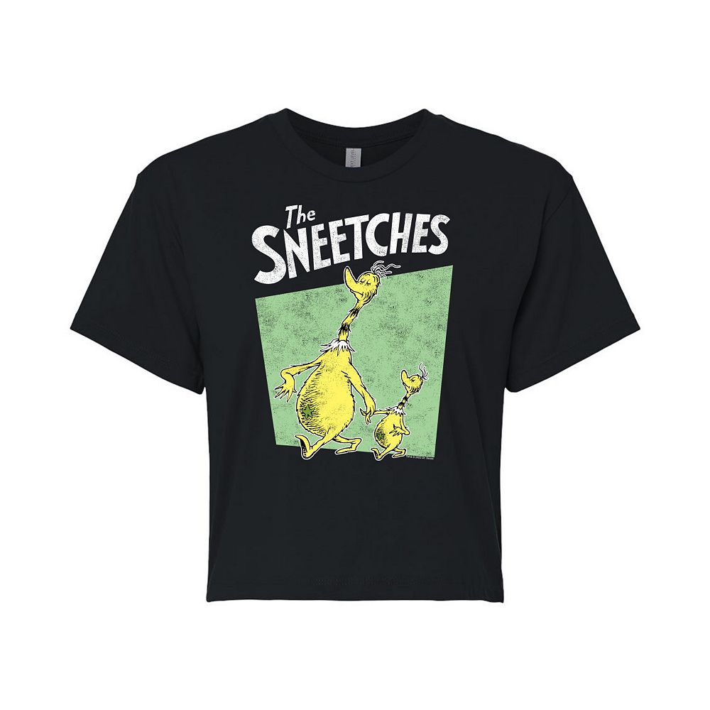 Juniors' Dr. Seuss "The Sneetches" Cropped Graphic Tee