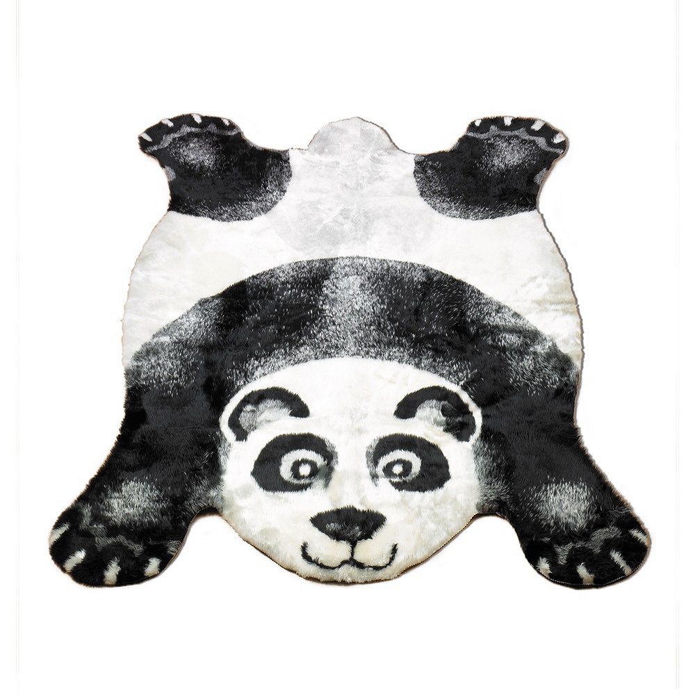 Walk on Me Faux Fur Super Soft Kids Panda Bear Area Rug Made in France