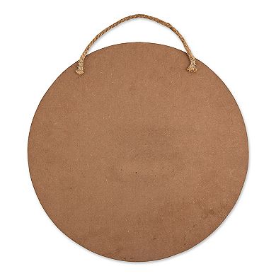 15" Brown and Black Cow Country Kitchen Round Farmhouse Sign