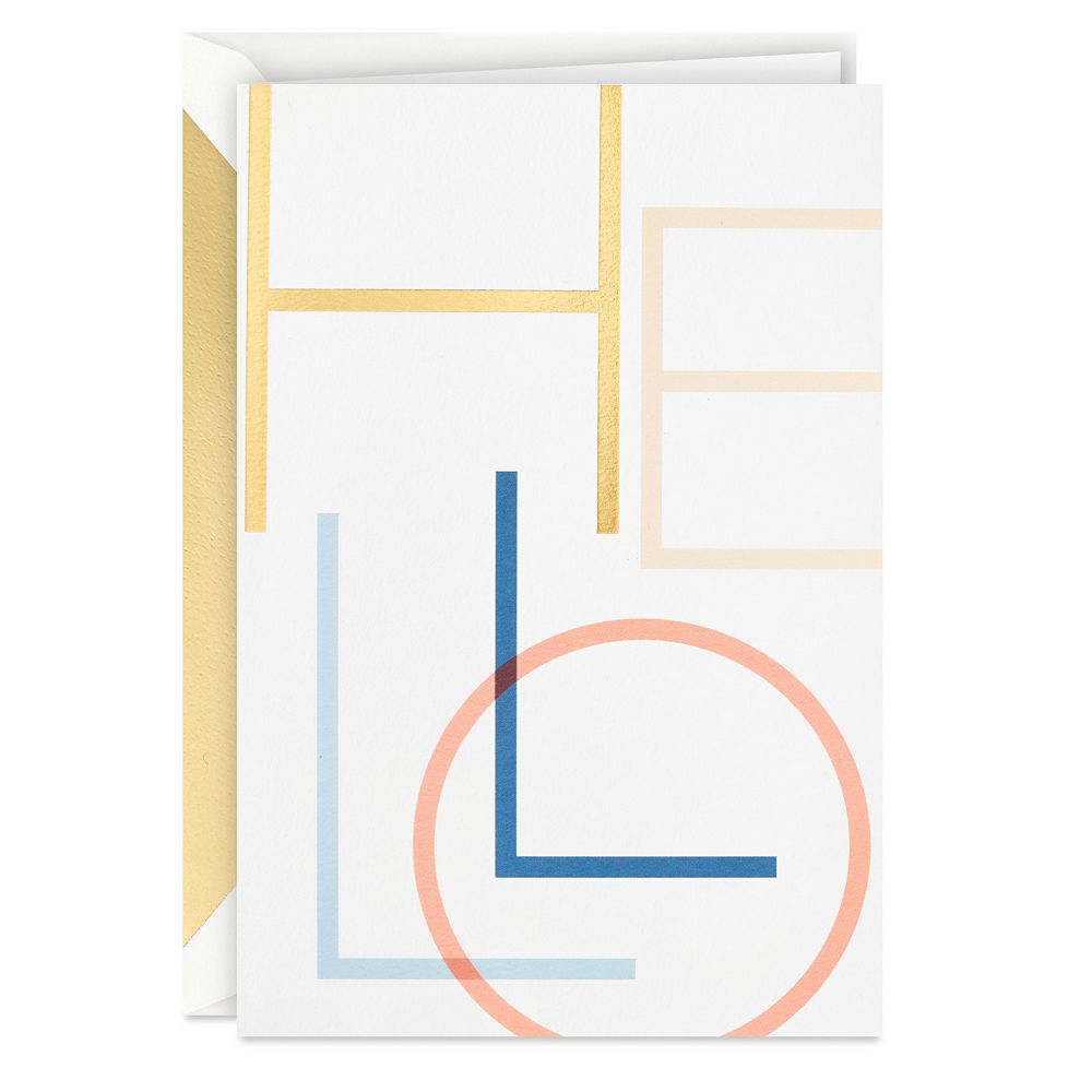 Hallmark Signature Hello Blank Card