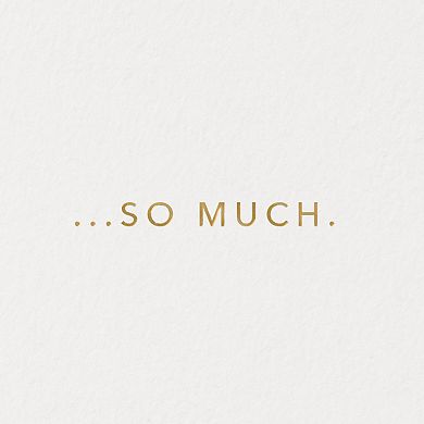 Hallmark Signature Thanks So Much Thank You Card