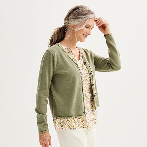 Women's Croft & Barrow® Knitted Cardigan