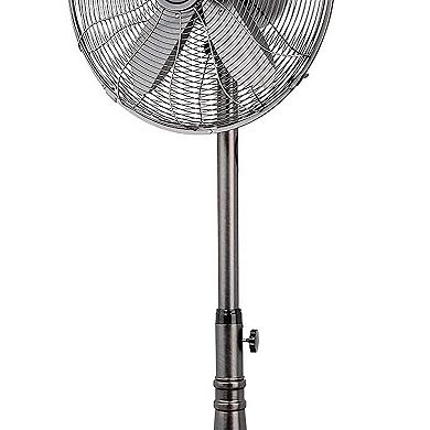 Optimus 16 Inch Retro Oscillating Stand Fan with Oil Rubbed Bronze Finish