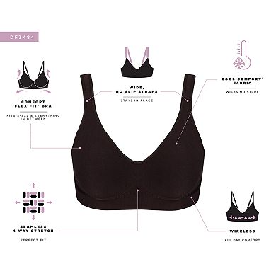 Bali® Comfort Revolution Smart Sizes Wireless Full-Figure Bra 3484