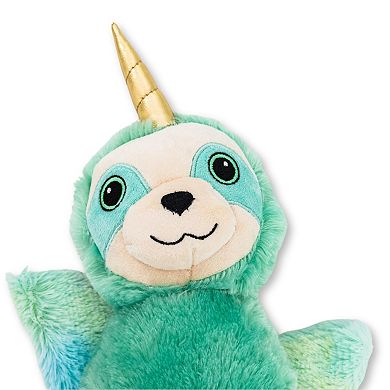 Winged Sloth Squeaker Dog Chew Toy Magical Creature Plush Dog Toy Mint