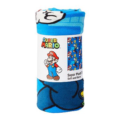 Super Mario Microraschel Throw Blanket