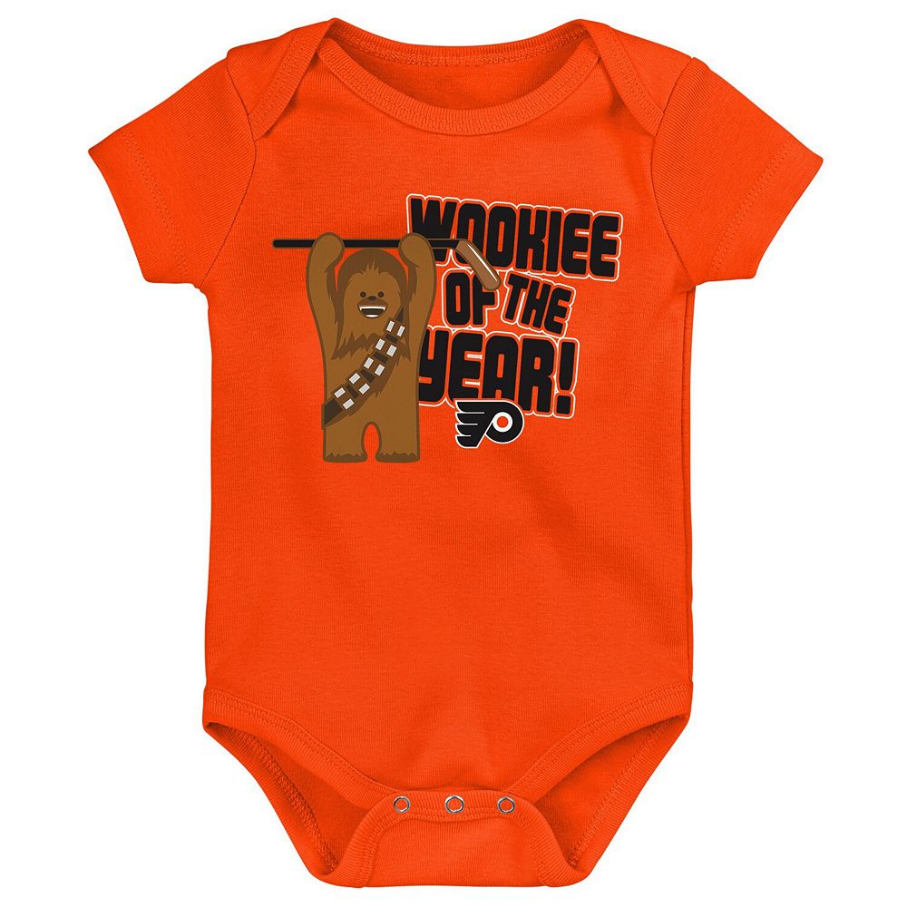 Infant Orange Philadelphia Flyers Star Wars Wookie of the Year Bodysuit