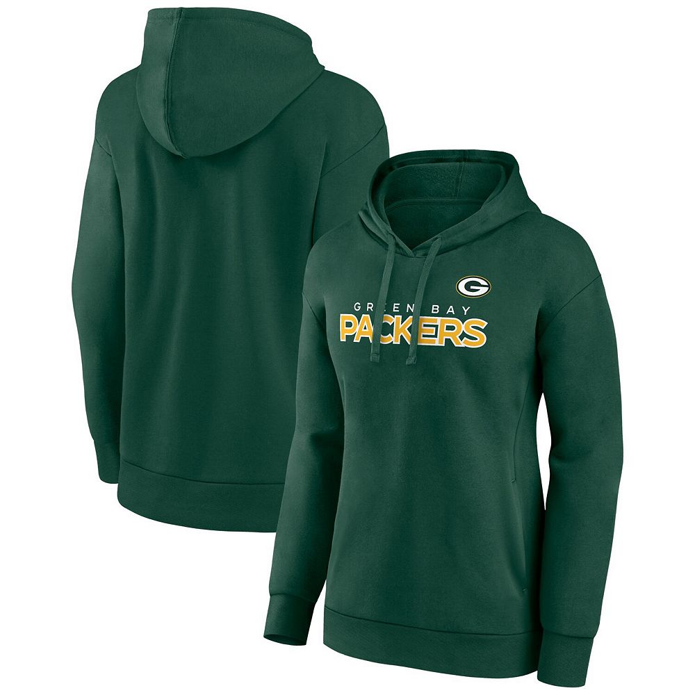 Women's Fanatics Green Green Bay Packers Iconic Cotton Fleece Checklist ...