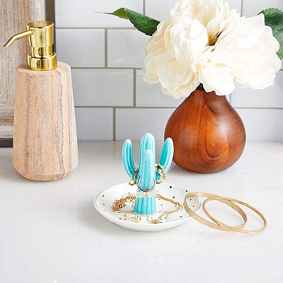 Cactus Ring Holder Jewelry Organizer Dish adamsbargainshop