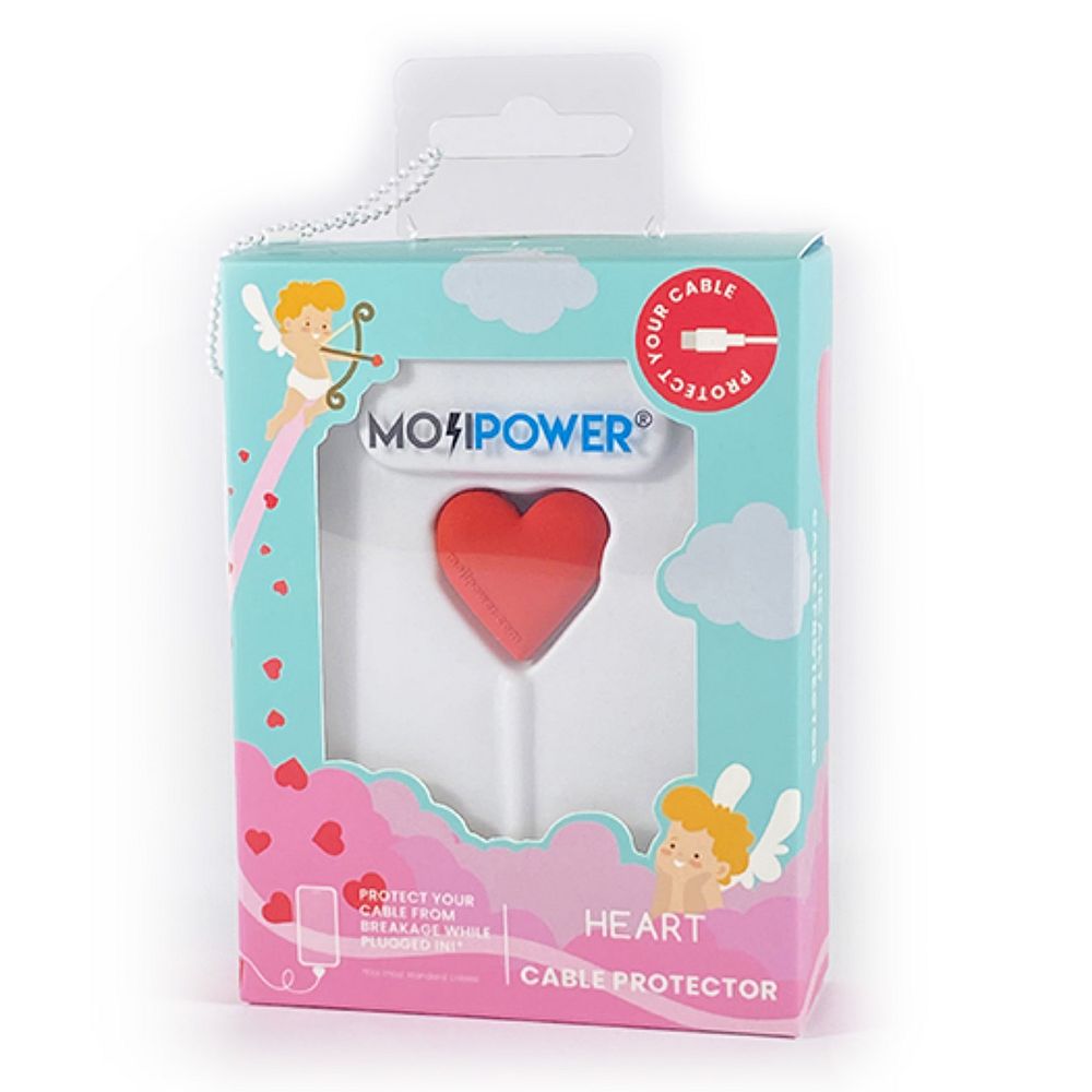 Moji-Power Cable Protector - Heart