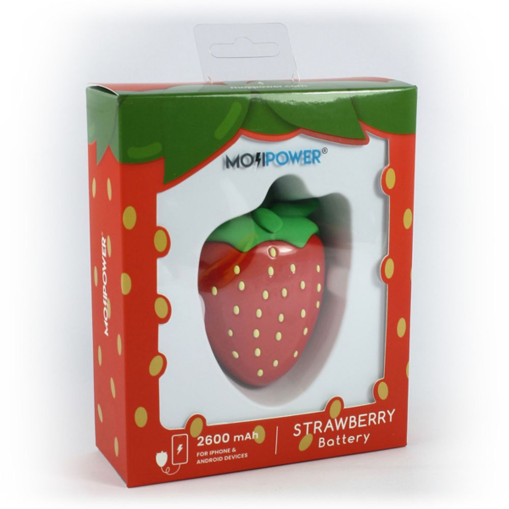 Moji-Power Power Bank - Strawberry