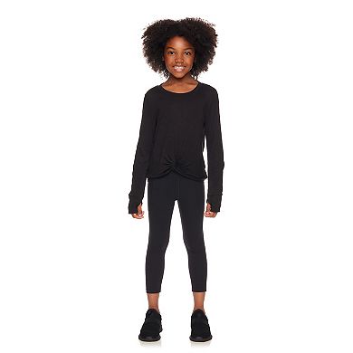 Girls 7-16 Gaiam Twist Hem Long Sleeve Top