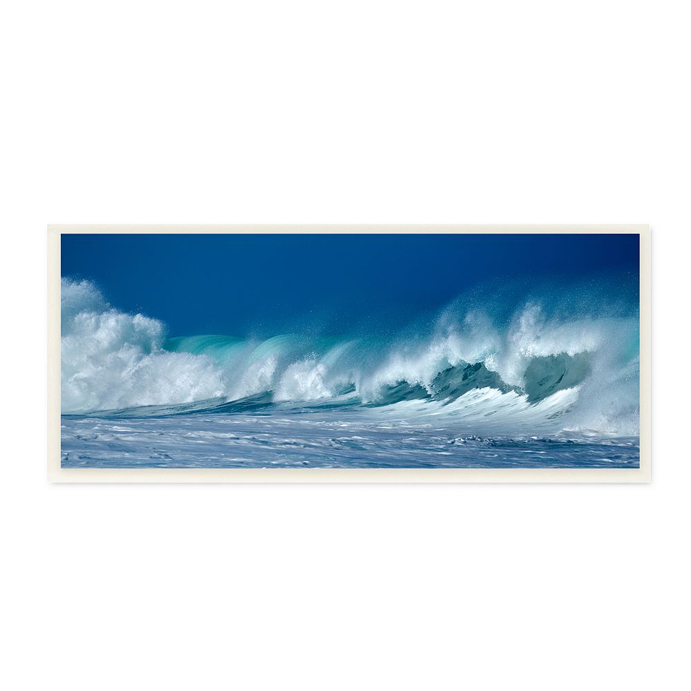 Stupell Home Decor Blue Ocean Wave Plaque Wall Art