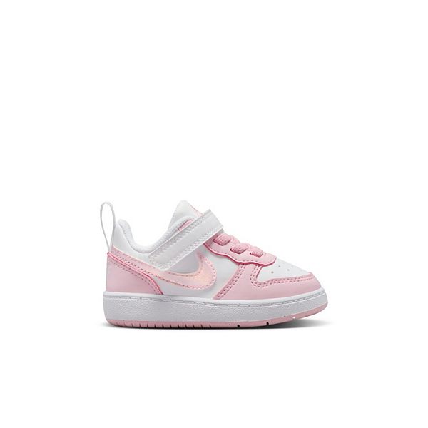 NIKE Court Borough Low Recraft Boys DV5458-105 (White/Pink Foam), Size ...