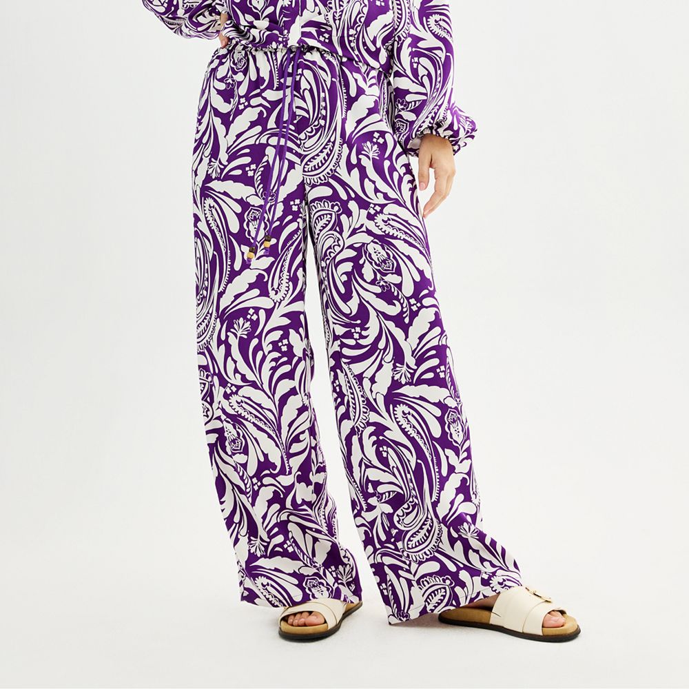 Women's INTEMPO Print Wide-Leg Pants