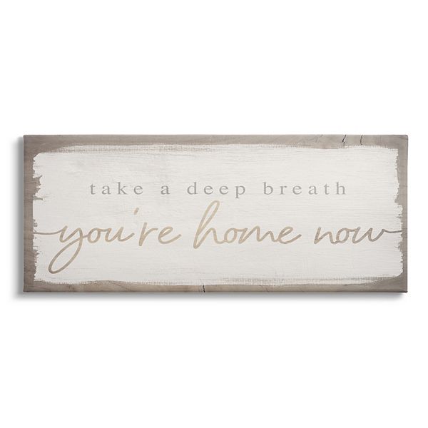 Stupell Home Decor You're Home Now Canvas Wall Art