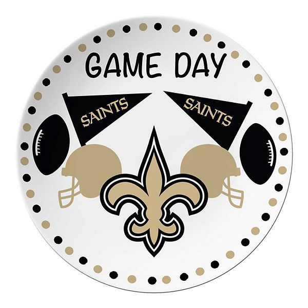 New Orleans Saints Game Day Round Plate