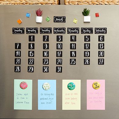 50 Piece Magnetic Calendar for Classroom and Whiteboard with Day, Month ...