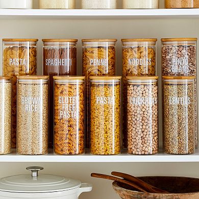 224 PCS Pantry Fridge Labels Stickers for Organizer Container Food ...