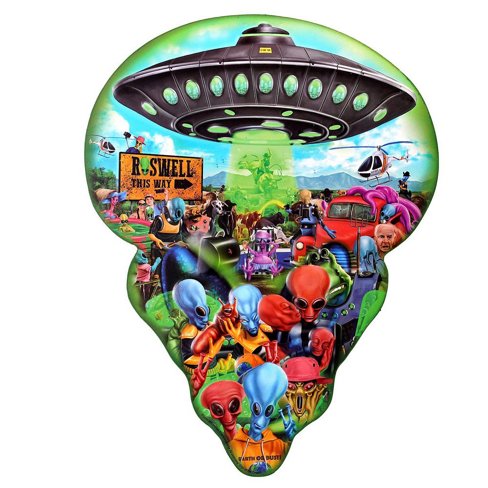 American Art Décor Roswell Alien Fest UFO Metal Wall Decor