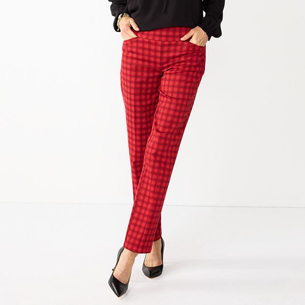 Petite Women's Croft & Barrow® Effortless Stretch Pull-On Straight ...