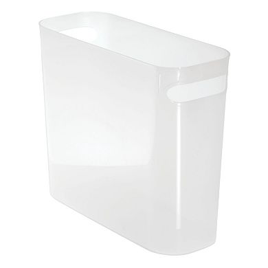 mDesign Plastic Small 1.5 Gal/5.7 Liter Trash Can, Built-In Handles ...