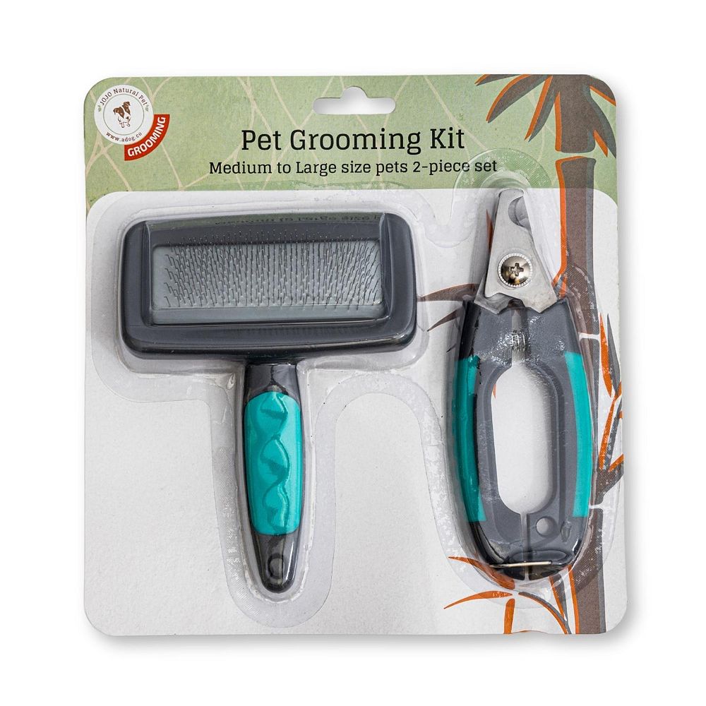 2-in-1 Essential Pet Grooming Kit Brush & Clippers Set for Easy Grooming