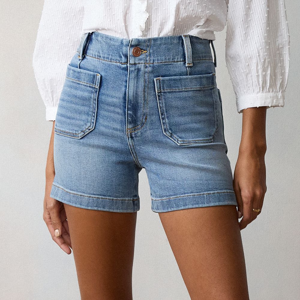 Women's LC Lauren Conrad Super High Rise Patch Pocket Shorts