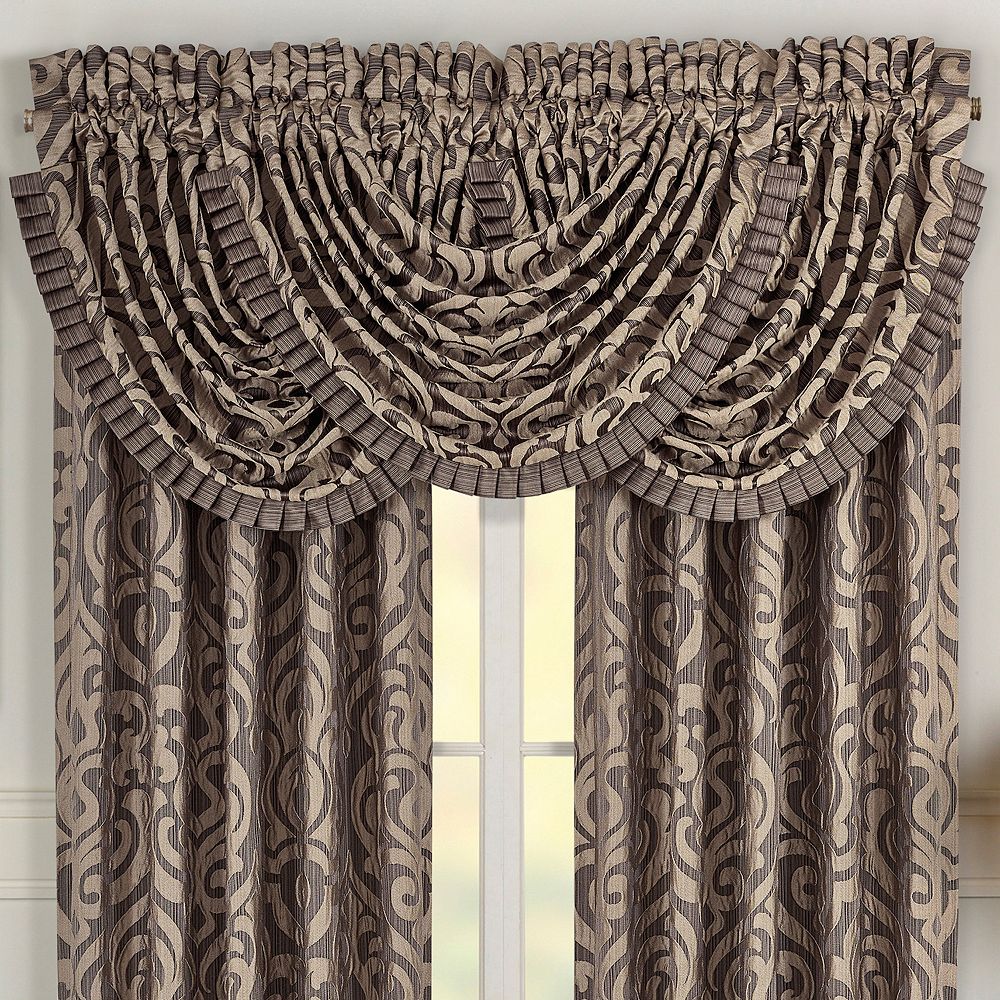 Five Queens Court Antonia Mink Window Waterfall Valance