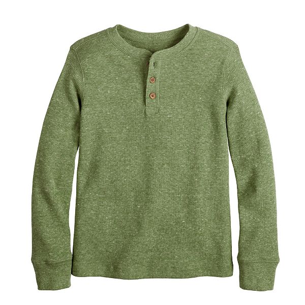 Boys 4-12 Jumping Beans® Long Sleeve Thermal Henley