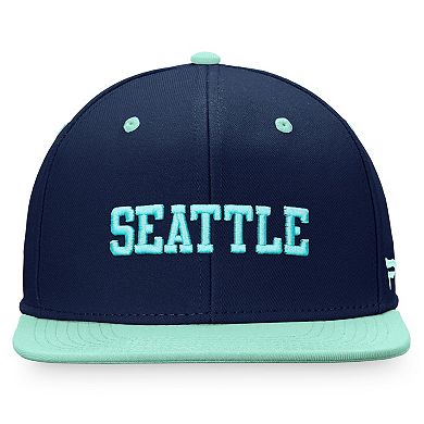 Men's Fanatics Branded Deep Sea Blue/Light Blue Seattle Kraken Heritage ...
