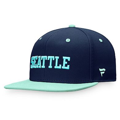 Men's Fanatics Branded Deep Sea Blue/Light Blue Seattle Kraken Heritage ...