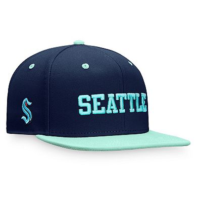 Men's Fanatics Branded Deep Sea Blue/Light Blue Seattle Kraken Heritage ...