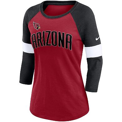 Women's Nike Arizona Cardinals Cardinal/Heather Black Football Pride ...