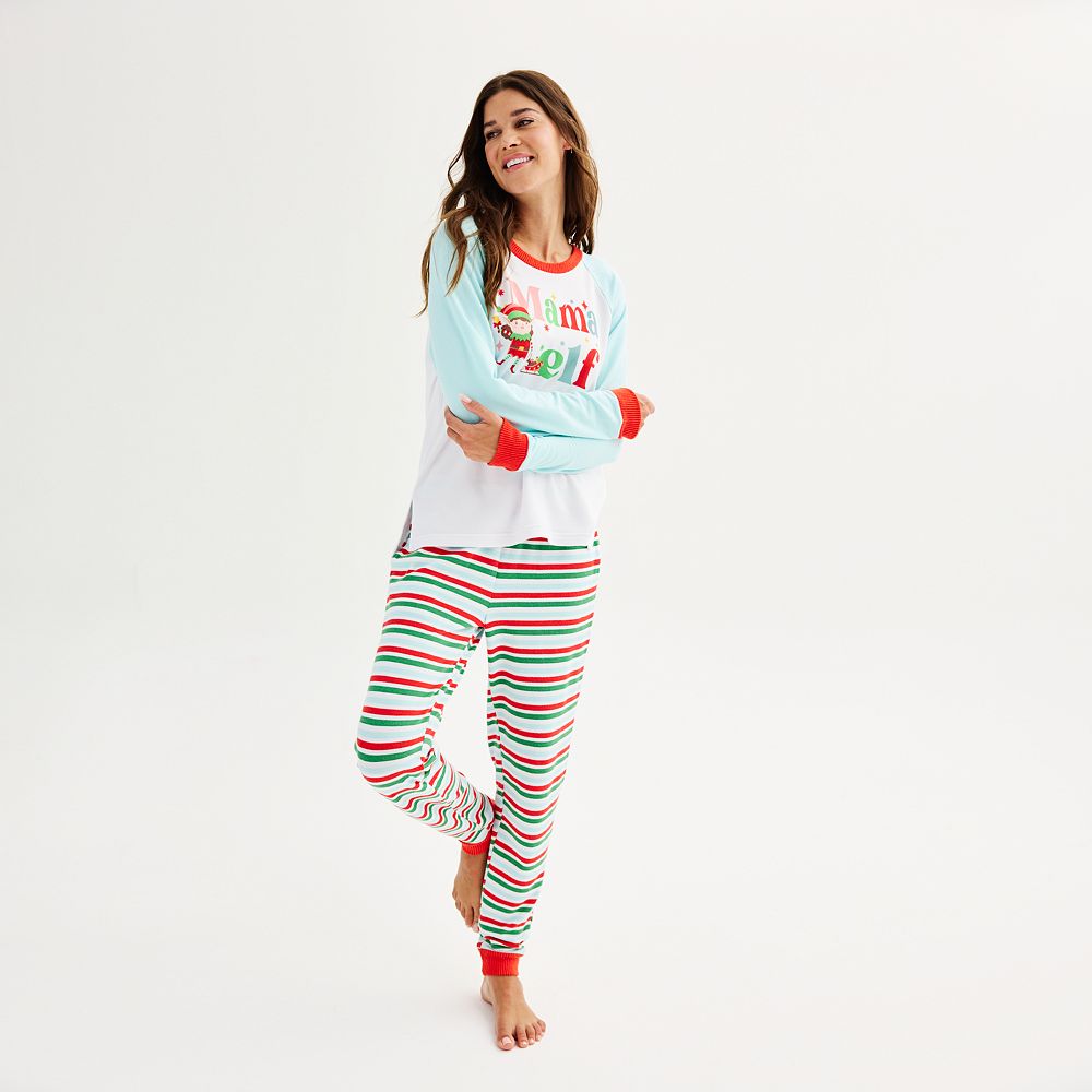 Women's Tall Jammies For Your Families® Sweater Knit Mama Elf Top ...