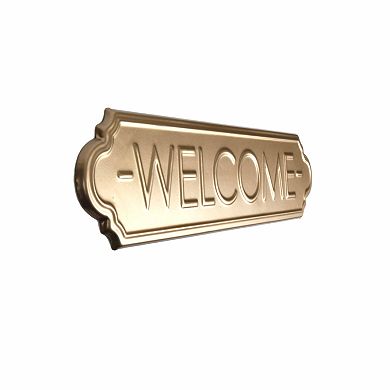 Sonoma Goods For Life® Embossed "Welcome" Metal Wall Sign