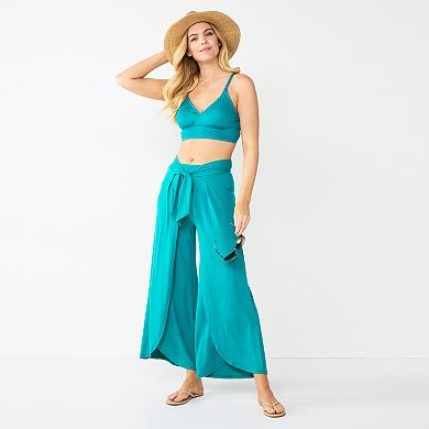 Women's Freshwater Banded Long Bikini Top