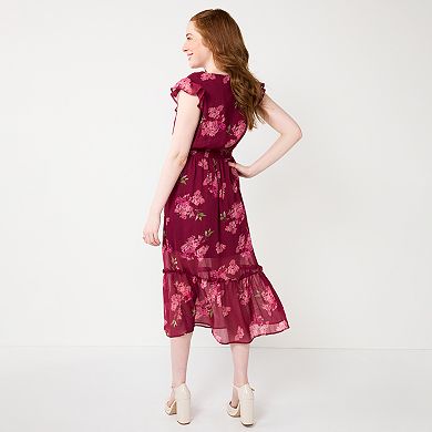 Juniors' Rewind Midi Dress